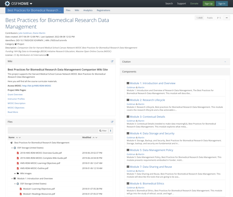Open Science Framework | Harvard Library